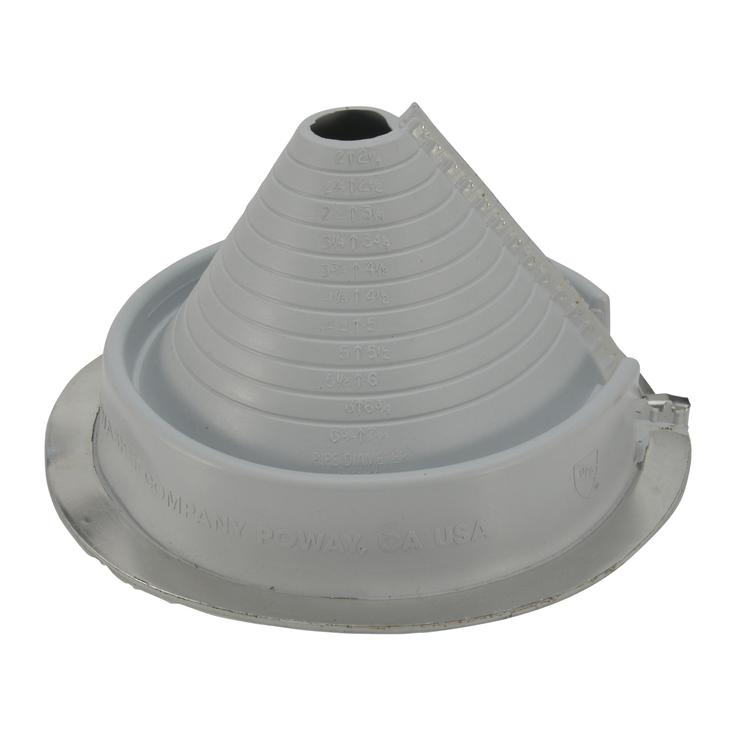 Dektite Metal Roof Cap Dektite Retrofit #3 Gray EPDM Metal Roof Pipe ...