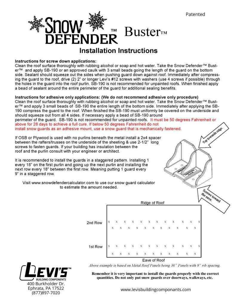 Snow Defenders – Powder Coated Snow Guards – Supply Maverick