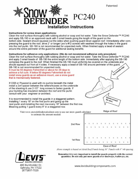 Snow Defender 85RF- Powder Coated Snow Guard - The Supply Maverick