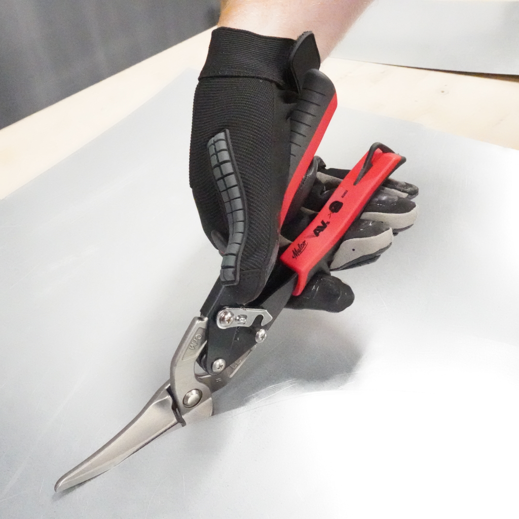 Malco Long Cut AVs® Snip Left Offset (Red Grip) - The Supply Maverick